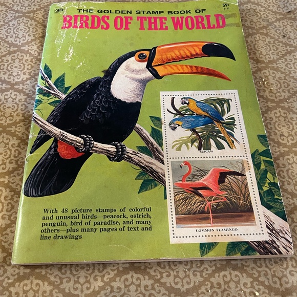 Vintage | Accents | Vintage Birds Of The World Golden Stamp Book 973 ...